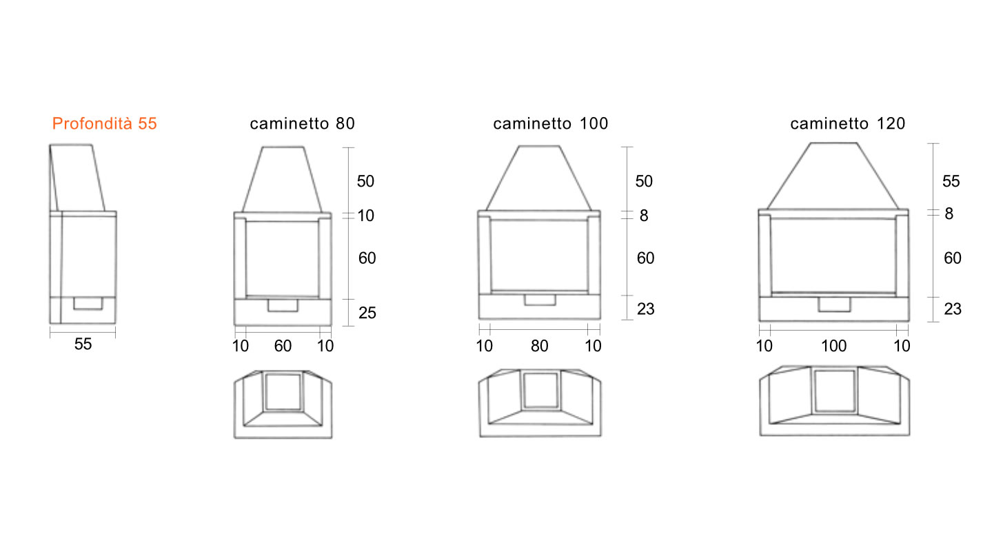 Caminetto frontale ghisa – Italfiori